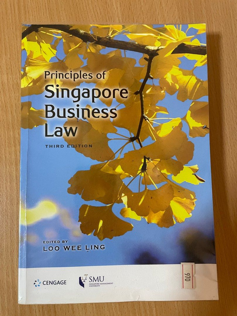 LGST101 Principles of Singapore Business Law 3rd Edition, Hobbies ...