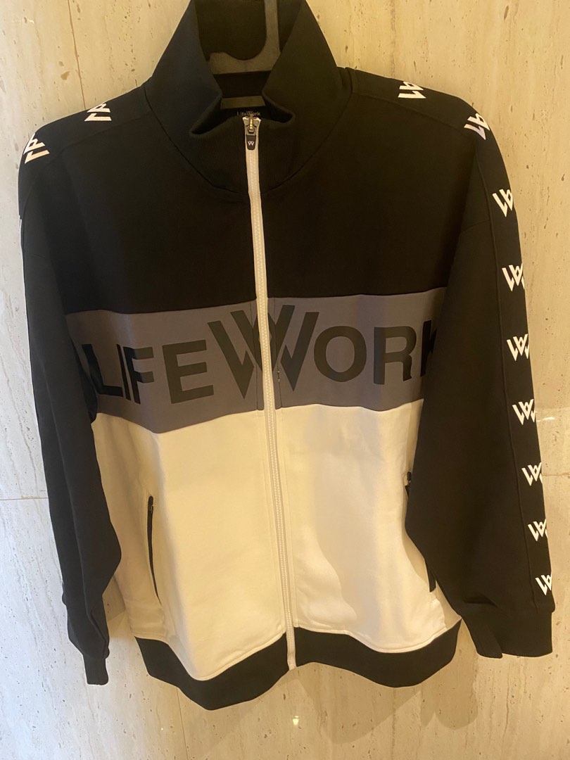 LifeWork track jacket, Men's Fashion, Activewear on Carousell