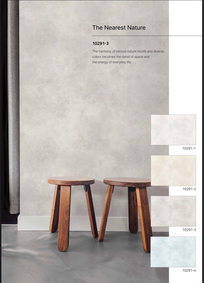 LIME WASH EFFECT WALLPAPER, Furniture & Home Living, Home Decor, Wall ...