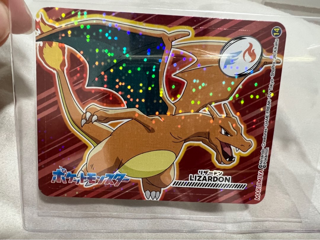 LIMITED EDITION Charizard Marumiya Pokemon Card Sticker Scarlet Violet ...