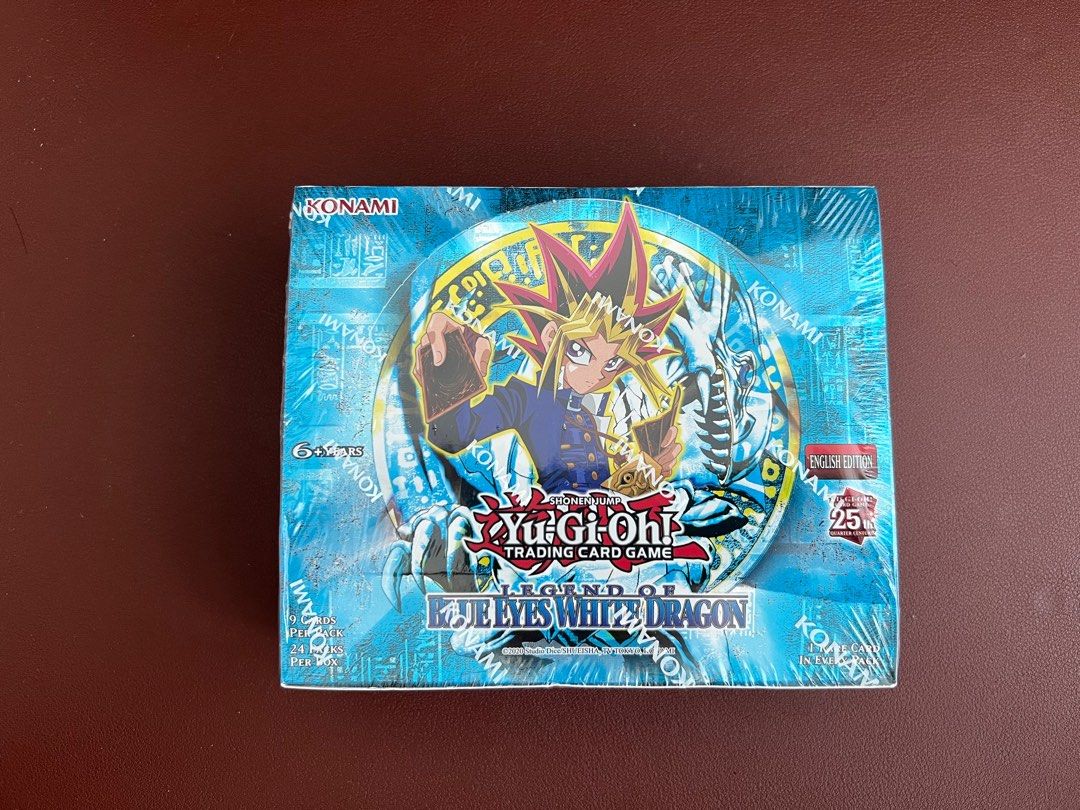 LOB Legend of Blue Eyes White Dragon booster box 25th anniversary ...