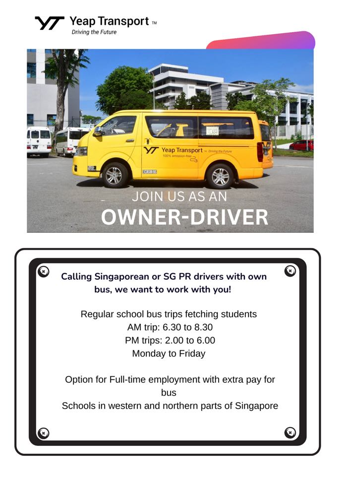 Looking for owner-drivers of bus, Jobs, Transport & Delivery on Carousell