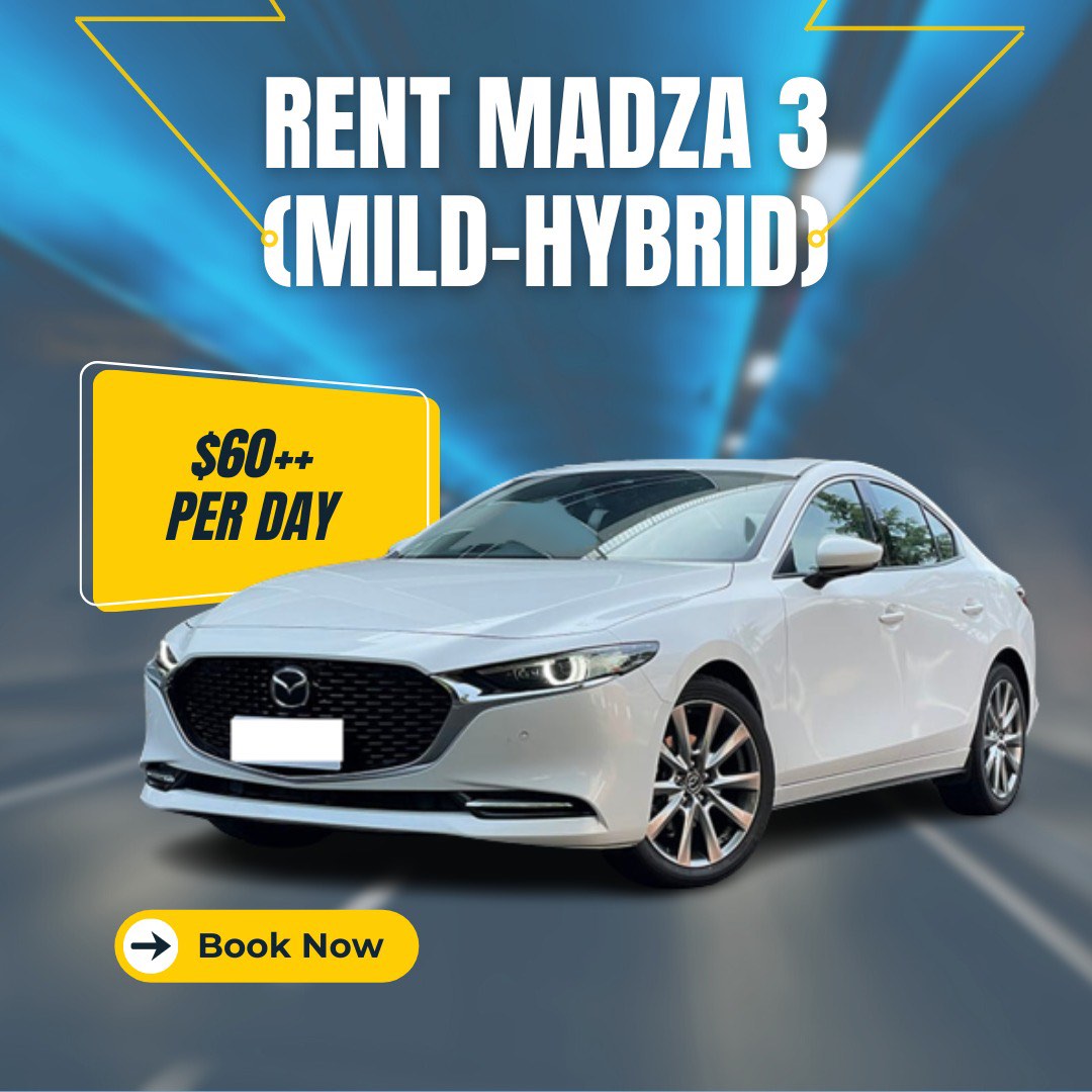 [1 Year Contract] Mazda 3 Rental Car Mild Hybrid Brand New Executive ...