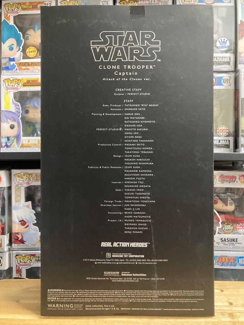 Medicom Toy Real Action Heroes Star Wars Clone Trooper Captain Attack ...