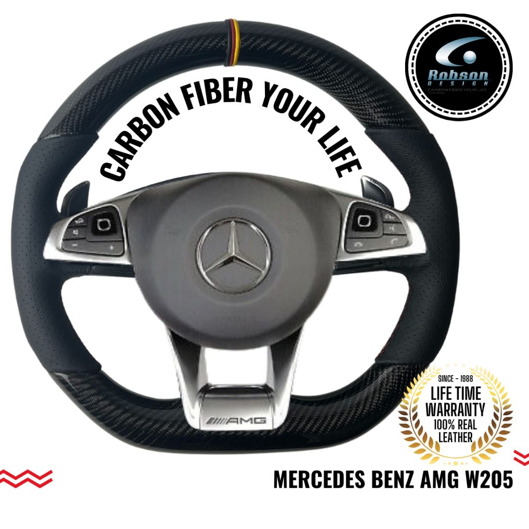 Mercedes Benz Carbon Fiber Steering Wheel Robson Design customized, Car ...