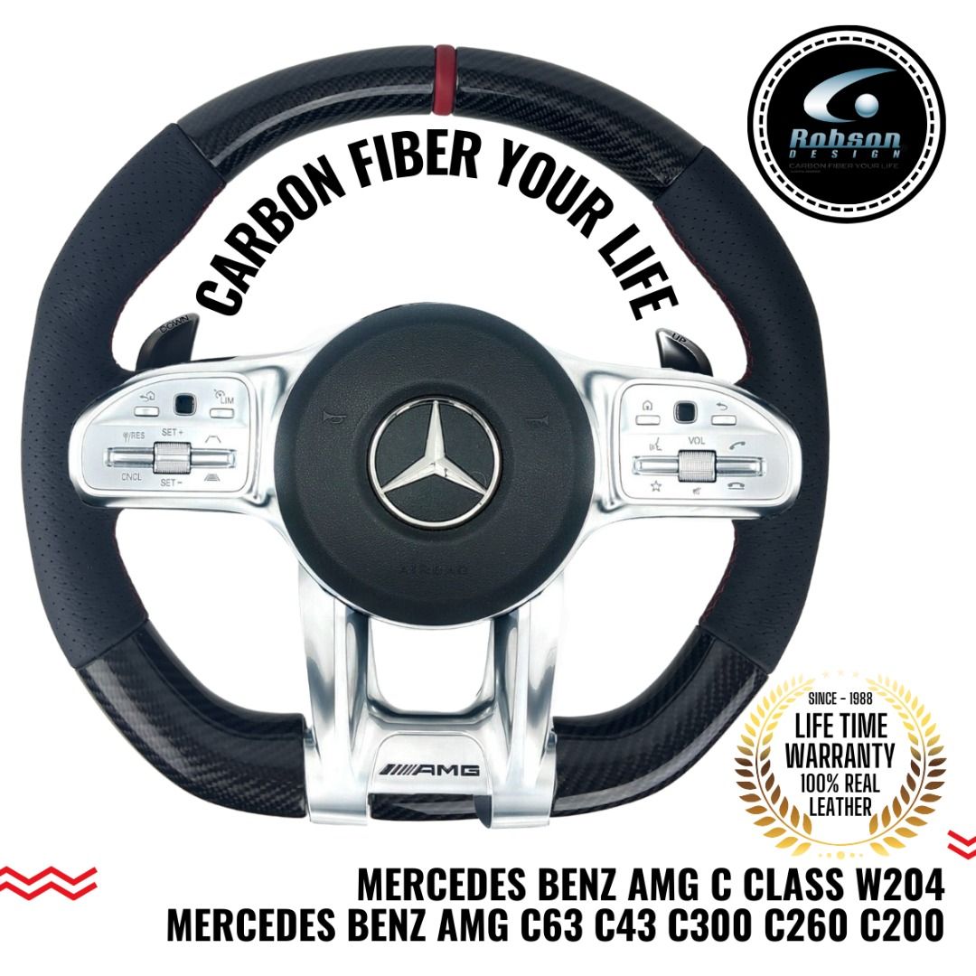 Mercedes Benz Carbon Fiber Steering Wheel Robson Design customized, Car ...