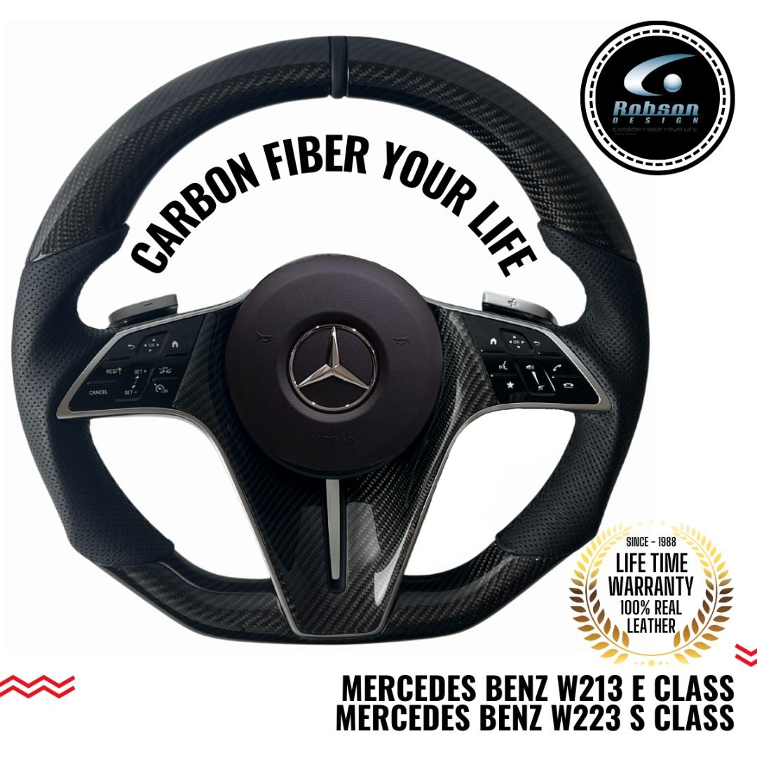 Mercedes Benz Carbon Fiber Steering Wheel Robson Design customized, Car ...