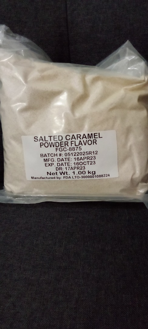 Milktea supplies SALTED CARAMEL flavor powder primera, Food & Drinks ...