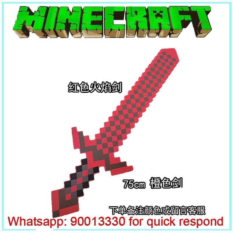 Minecraft Red Sword, Hobbies & Toys, Toys & Games on Carousell