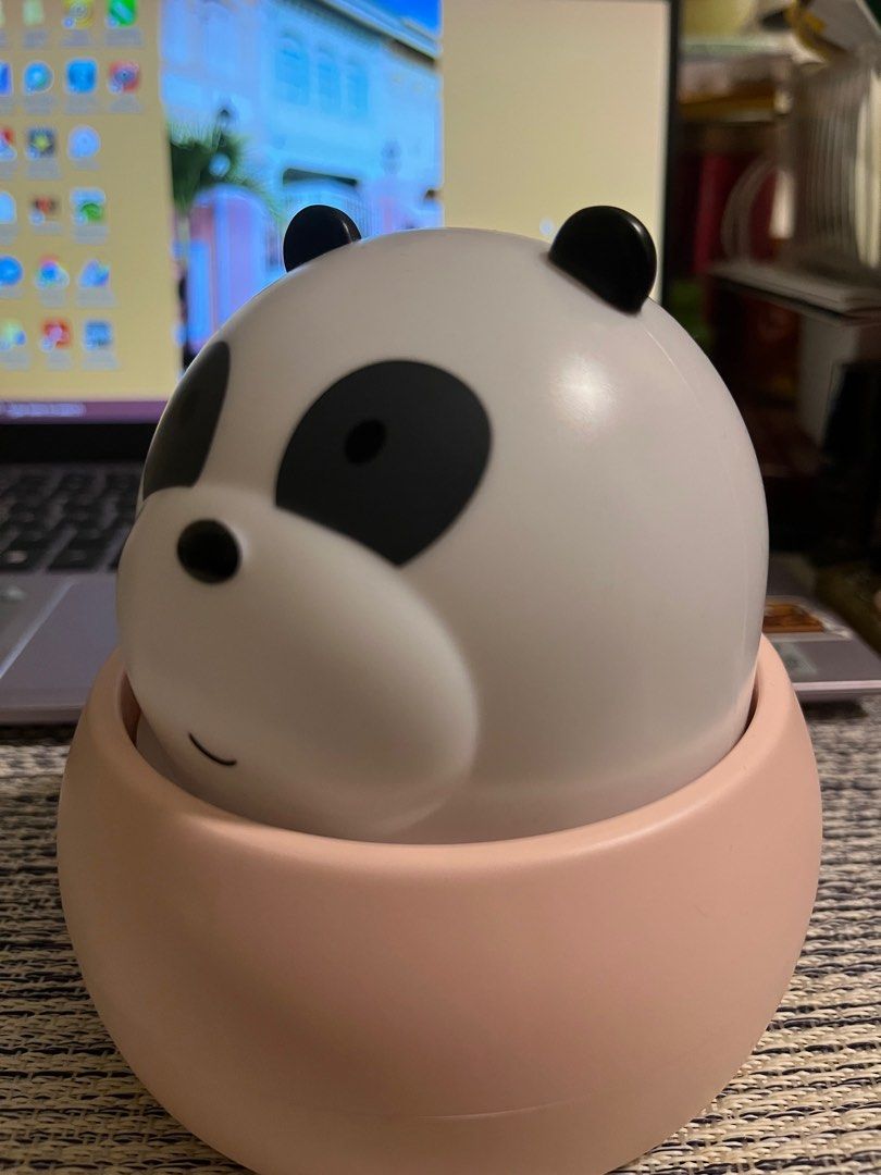 Miniso We Bare Bears Night Light Lamp, Furniture & Home Living ...