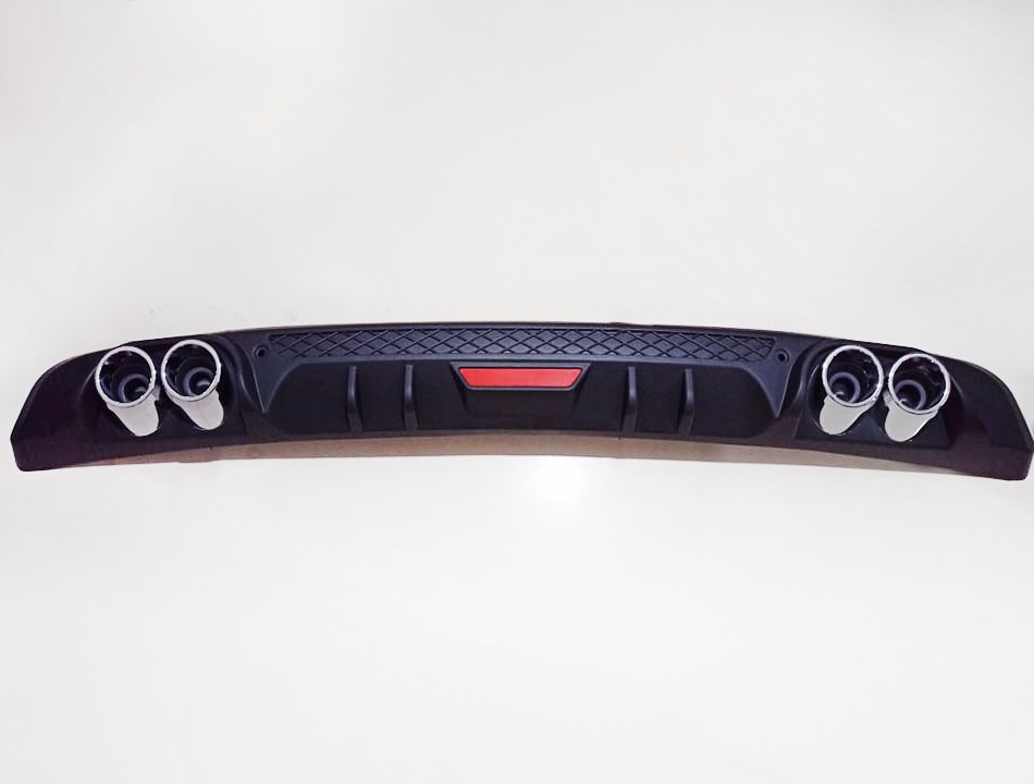 Mitsubishi Mirage 2019 to 2020 Black Rear Bumper Diffuser with ...