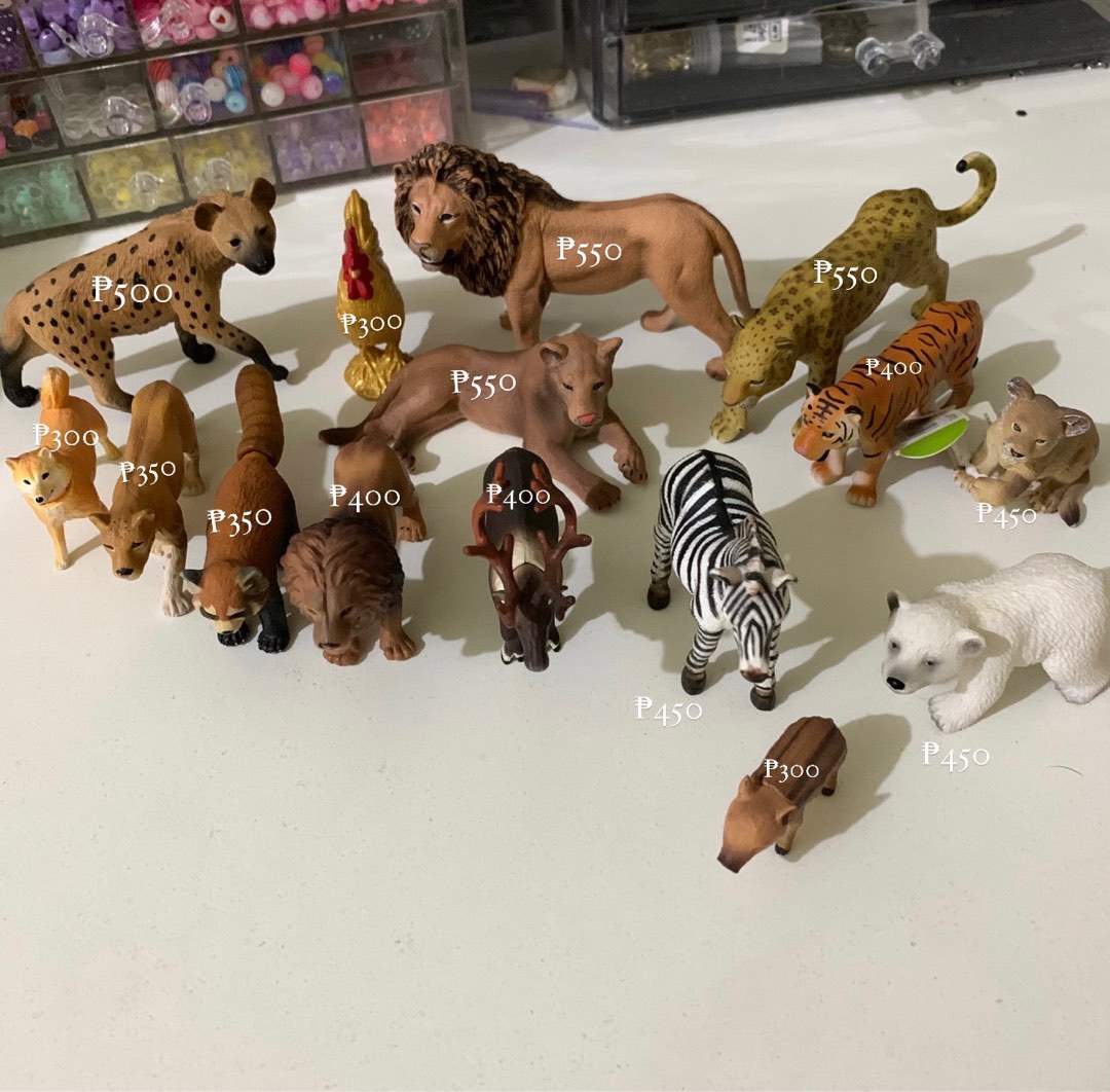 Mojo, Tomy realistic toy animals figurine (lion, tiger, bear, zebra ...