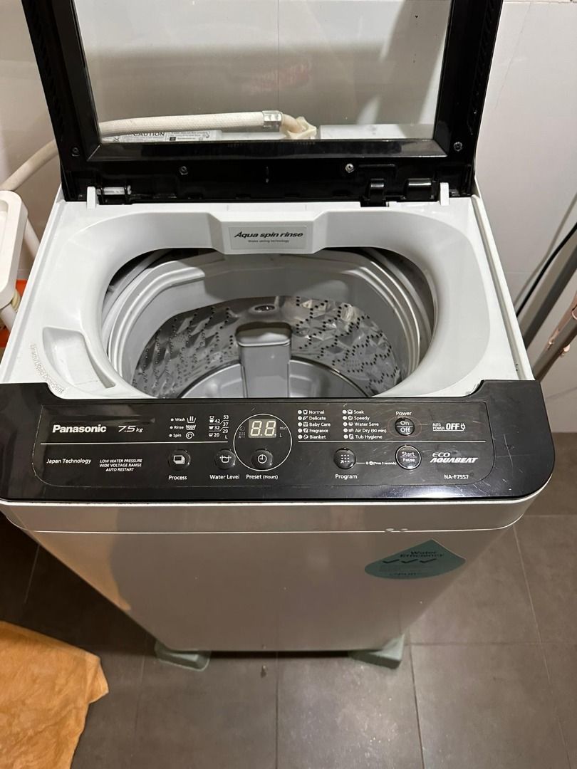 (Moving out) Panasonic Top Load Washer, TV & Home Appliances, Washing ...