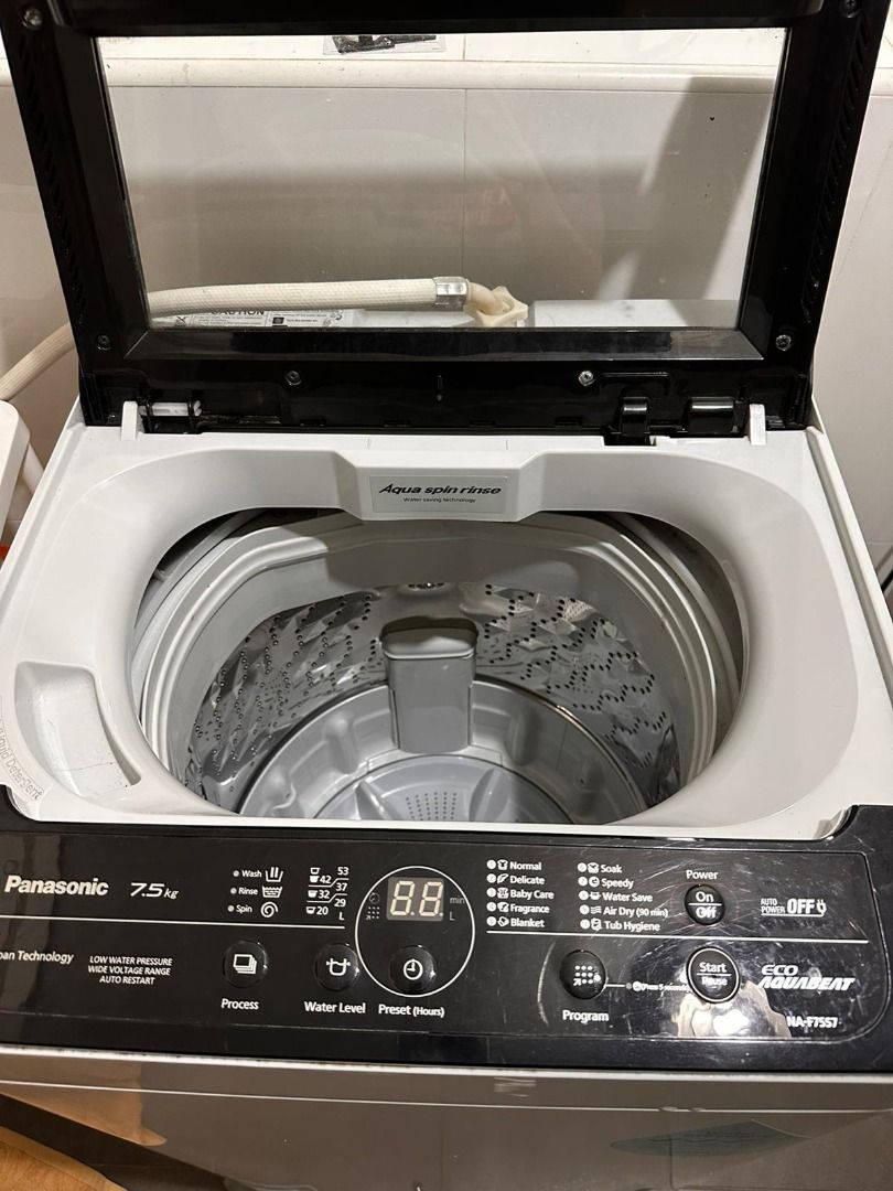 (Moving out) Panasonic Top Load Washer, TV & Home Appliances, Washing ...