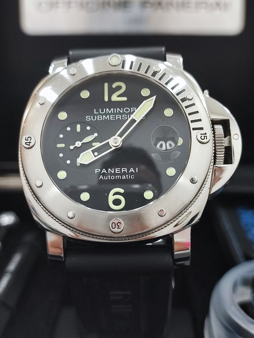 MSKL JOHAN PANERAI pam024 Submersible Triple Box Good Condition Men ...