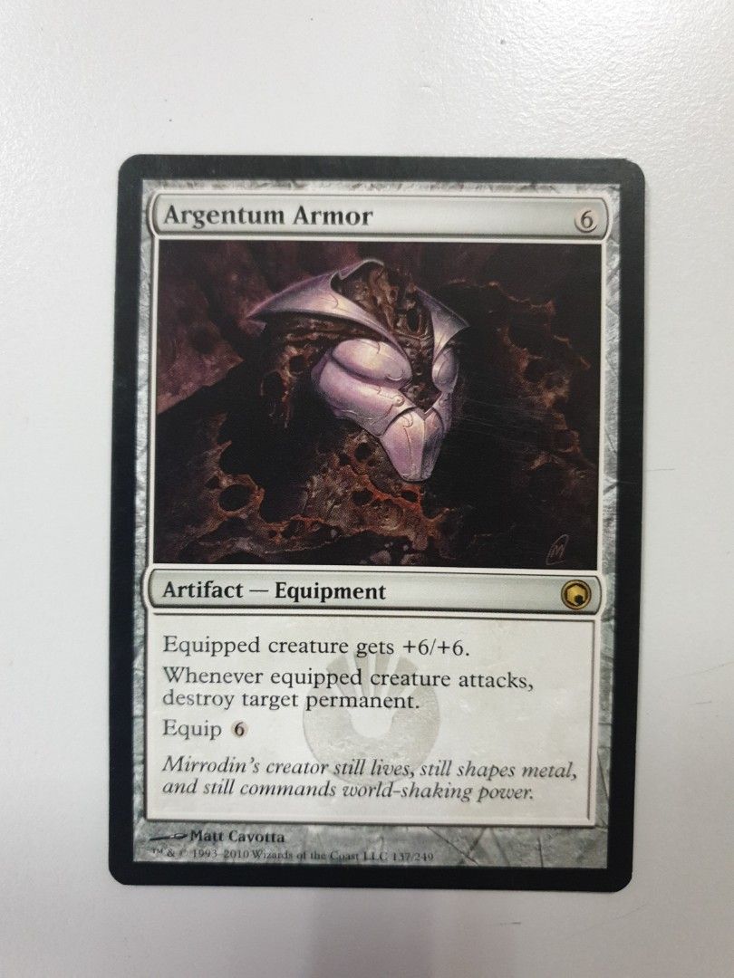 MTG - Argentum Armor, Hobbies & Toys, Toys & Games on Carousell