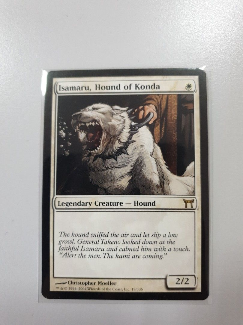 MTG - Isamaru, Hound of Konda, Hobbies & Toys, Toys & Games on Carousell