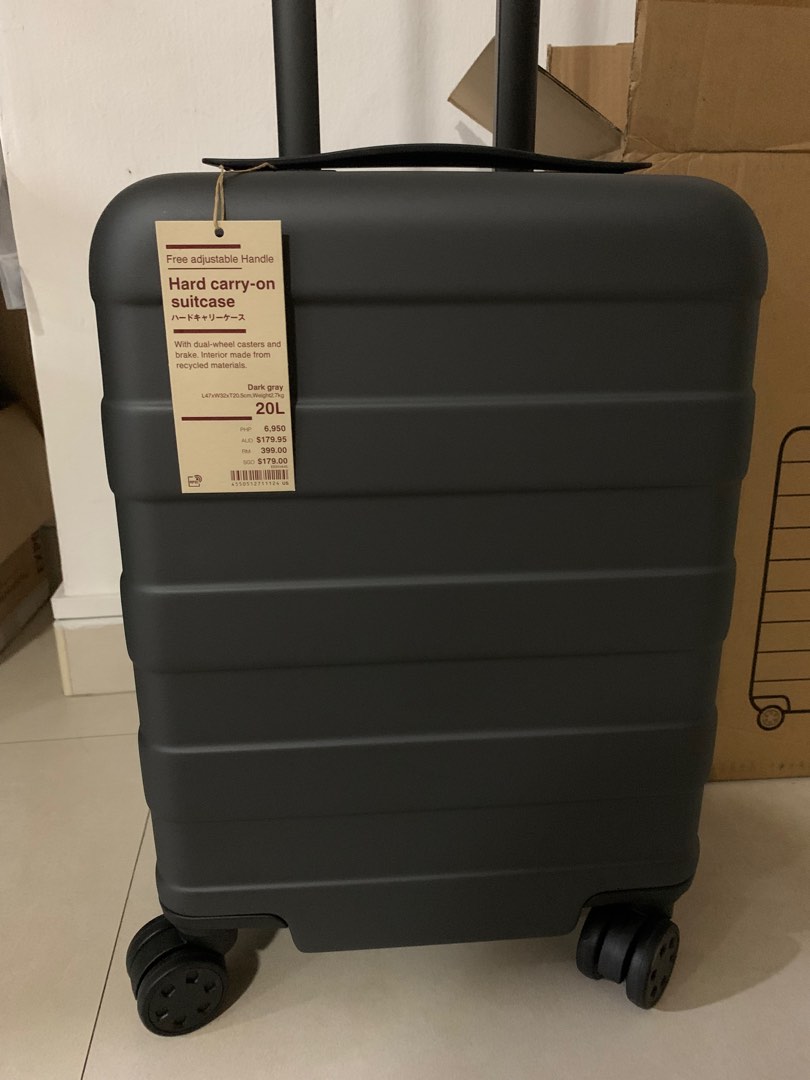 Authentic Muji 20L Dark Grey Luggage, Hobbies & Toys, Travel, Luggage ...