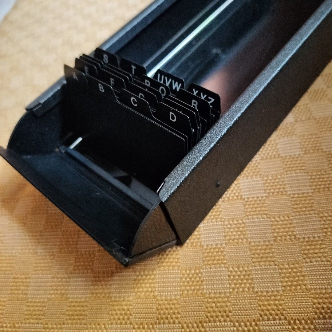 Name card alphabetical holder box, Men's Fashion, Watches & Accessories ...