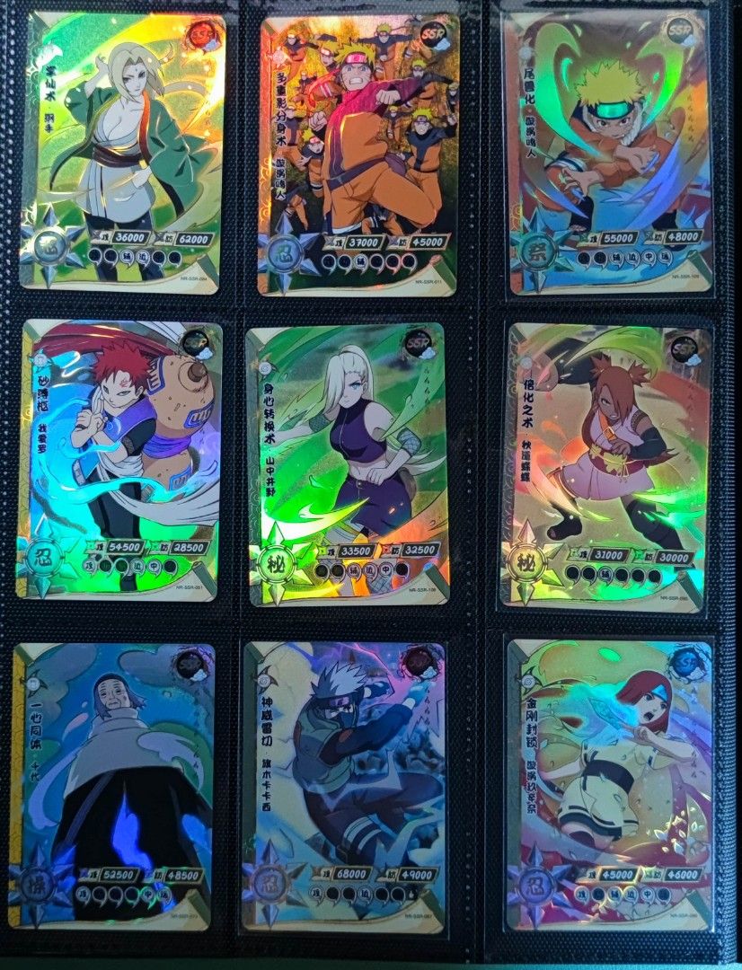 Naruto Kayou SSR - 9 cards, Hobbies & Toys, Toys & Games on Carousell