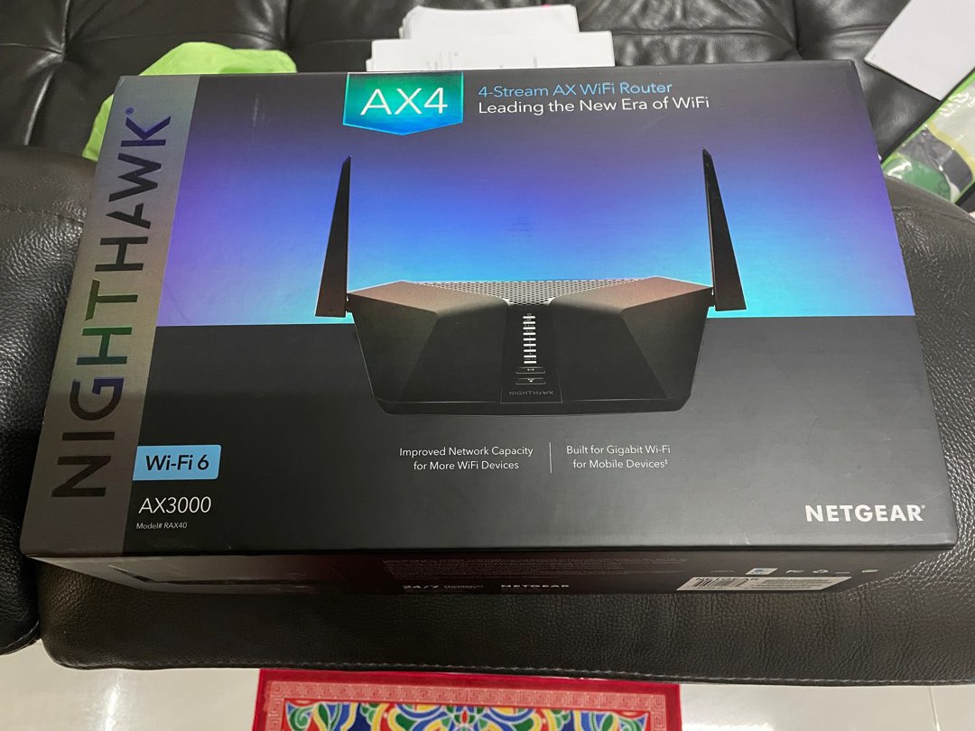 NETGEAR NIGHTHAWK AX4 (RAX40) wifi 6 Router, Computers & Tech, Parts ...