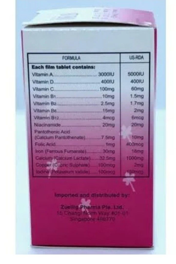 New Obimin Multivitamins (100 tablets), Health & Nutrition, Health ...