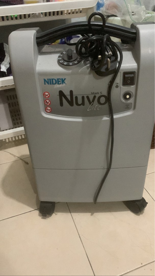 Nidek Nova 5Litres medical oxygen machine, Health & Nutrition, Medical ...