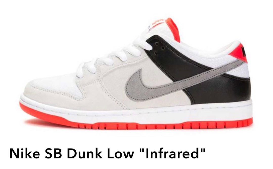 Nike SB Dunk Low Infrared, Men's Fashion, Footwear, Sneakers on Carousell