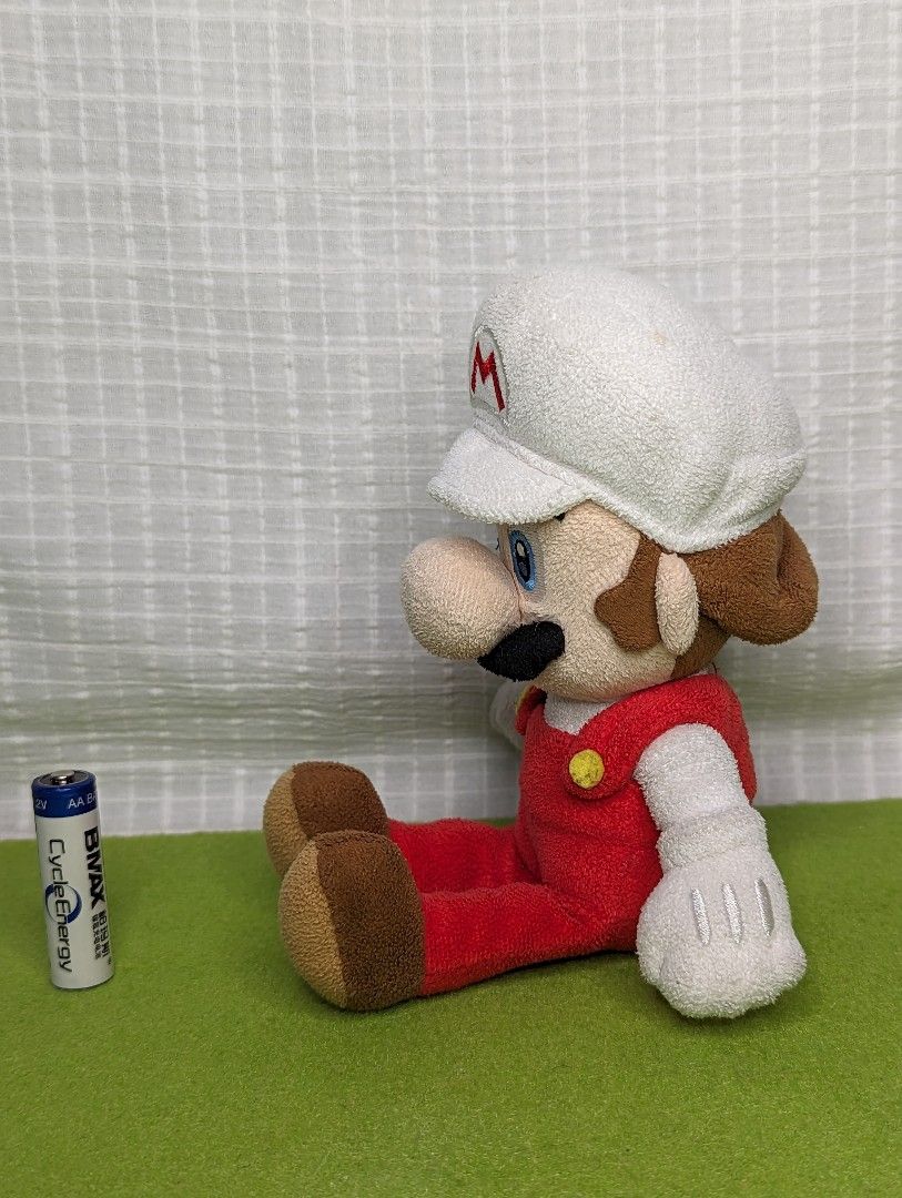 Nintendo Super Mario Fire Mario plush soft toy, Hobbies & Toys, Toys ...