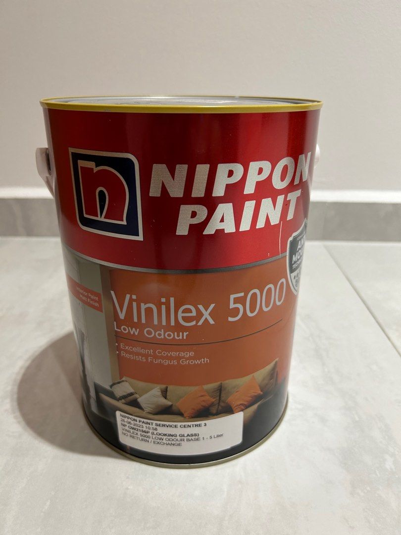 Nippon Paint Vinilex 5000 (Looking Glass), Furniture & Home Living ...