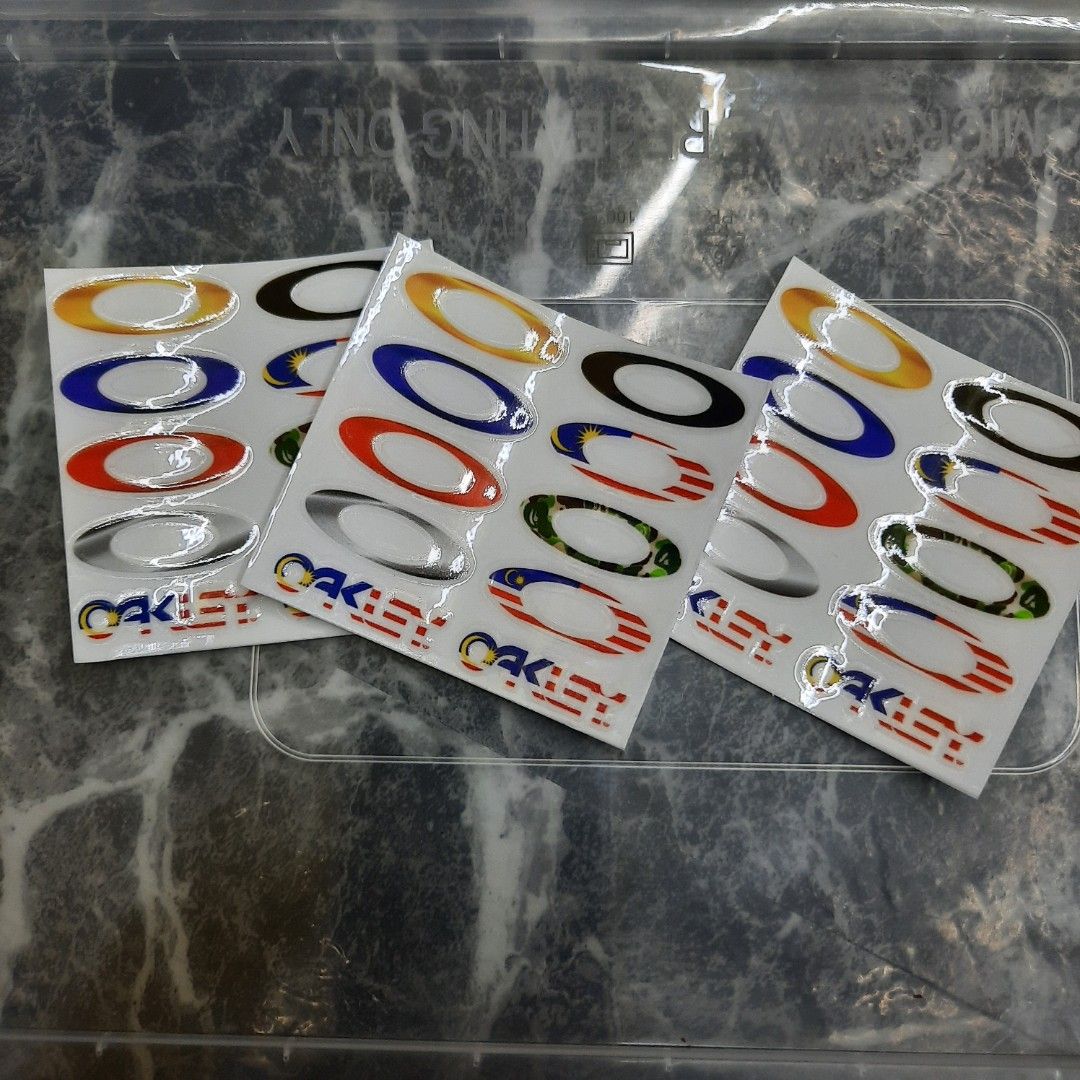 Oakley Uv print sticker helmet visor rm1, Everything Else, Others on ...