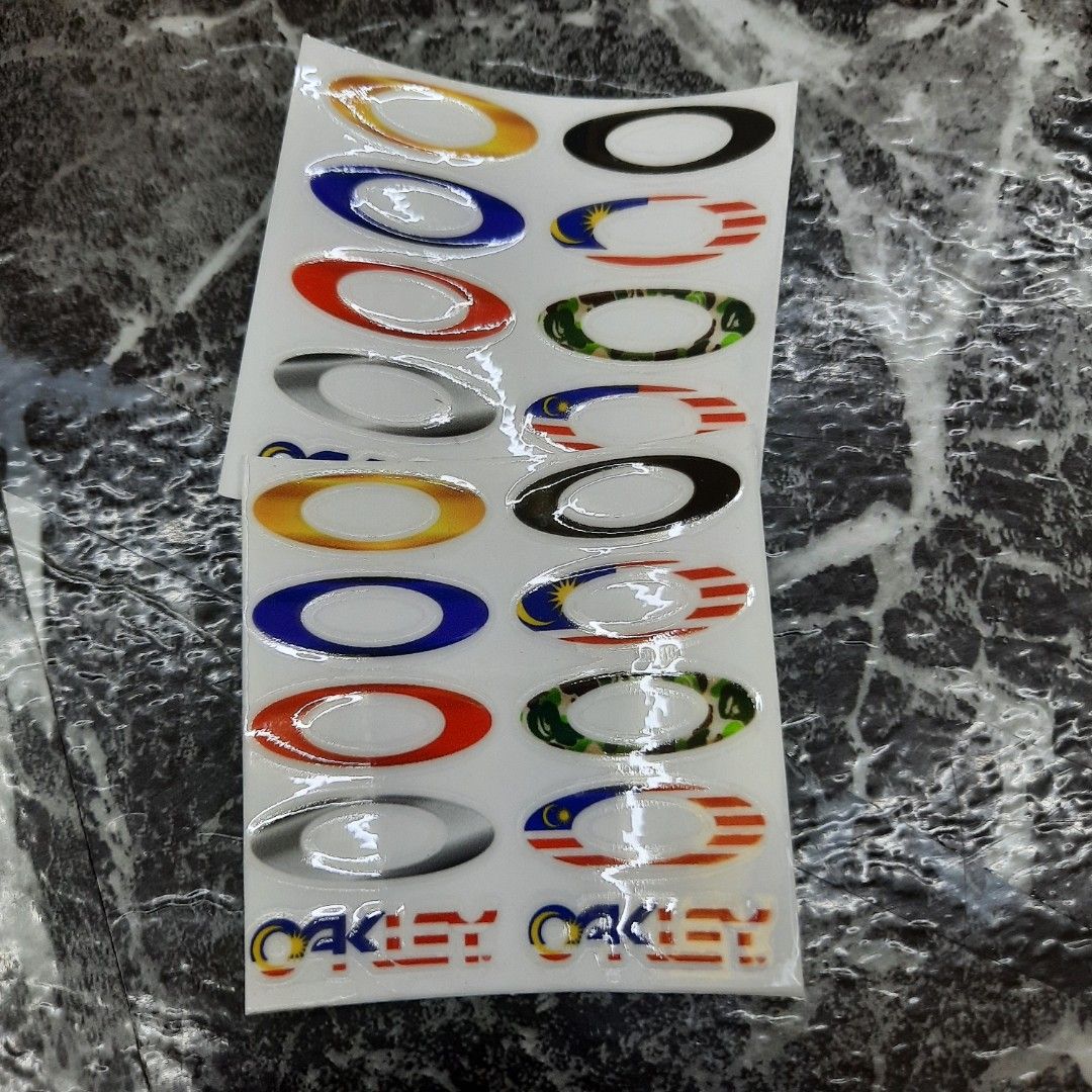 Oakley Uv print sticker helmet visor rm1, Everything Else, Others on ...