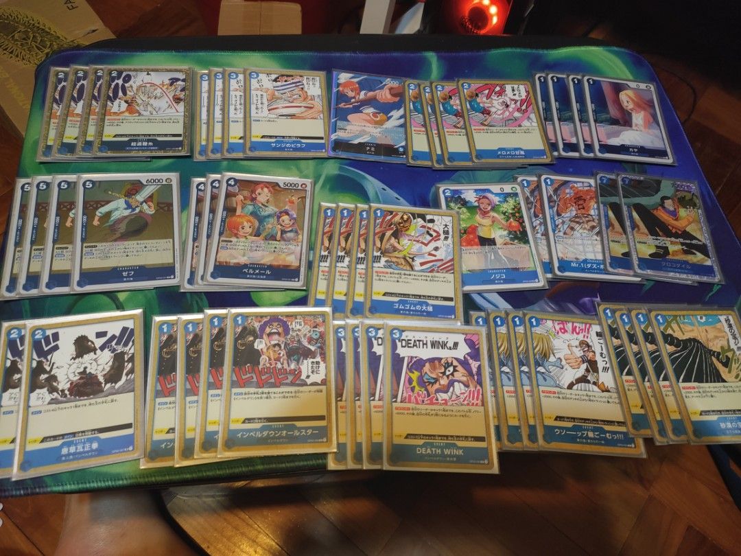 OPCG Blue Nami Deck with some spare cards One piece card game, Hobbies ...