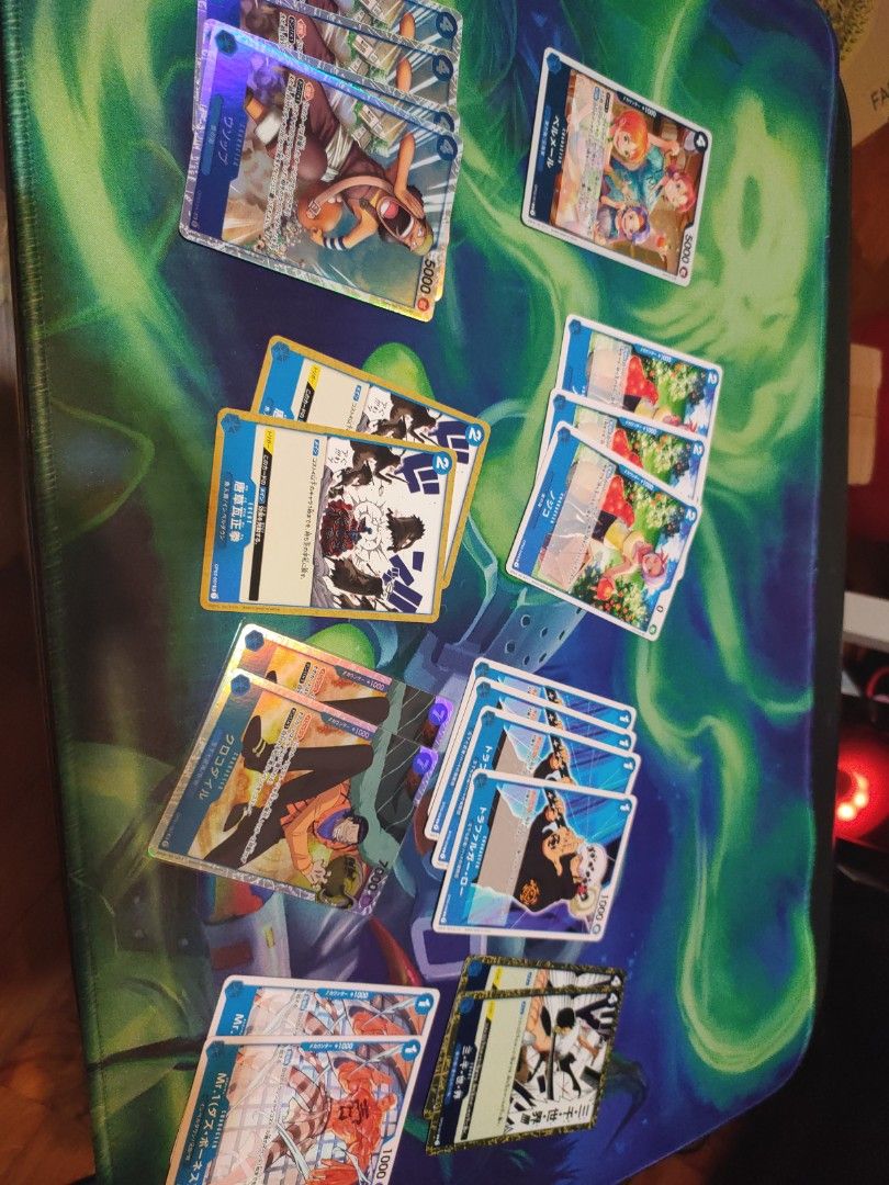 OPCG Blue Nami Deck with some spare cards One piece card game, Hobbies ...