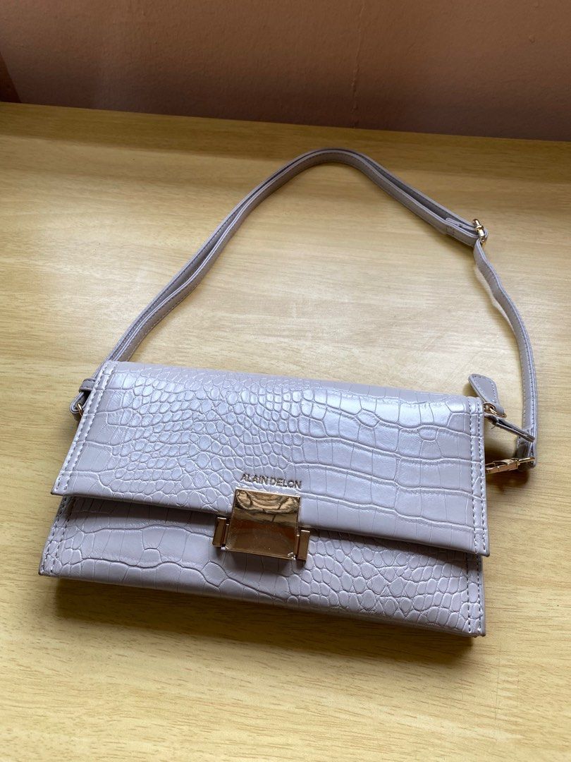 ORIGINAL ALAIN DELON HANDBAG, Women's Fashion, Bags & Wallets, Cross ...