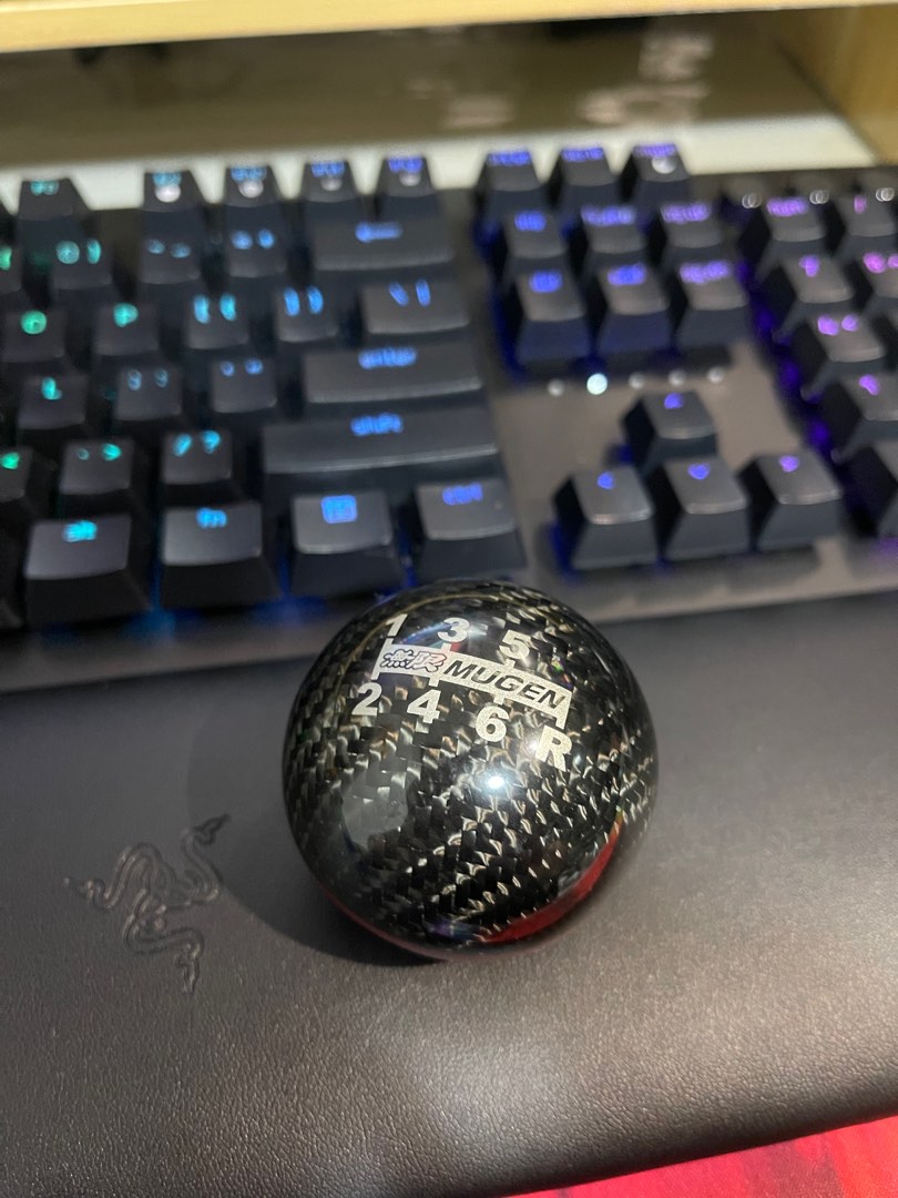 Honda Mugen Carbon Fiber Gear Knob For Honda M10 x 1.5. Honda Accord ...
