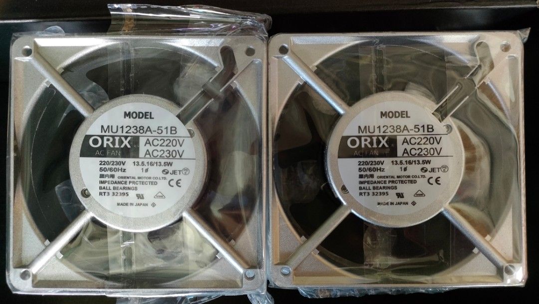 Orix AC Fan MU1238A-51B, Commercial & Industrial, Industrial Equipment ...