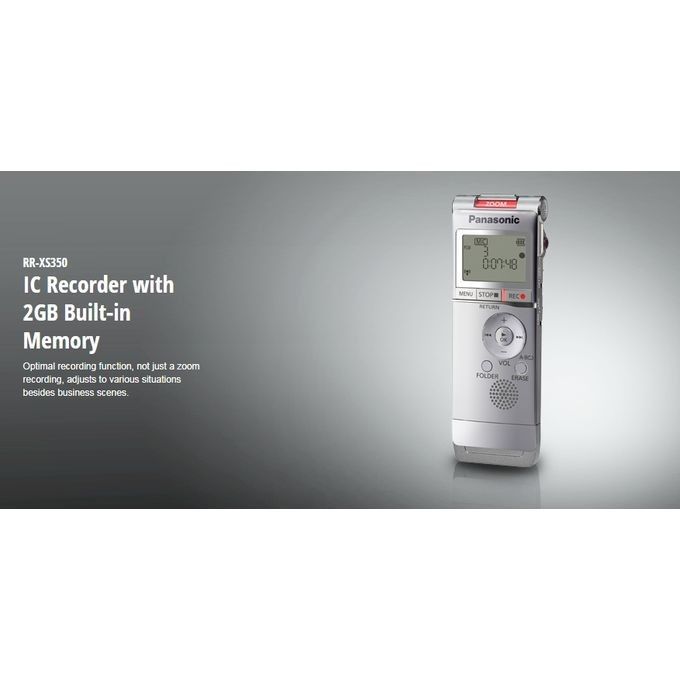 Panasonic stereo sound recorder with 2G internal storage, Audio ...