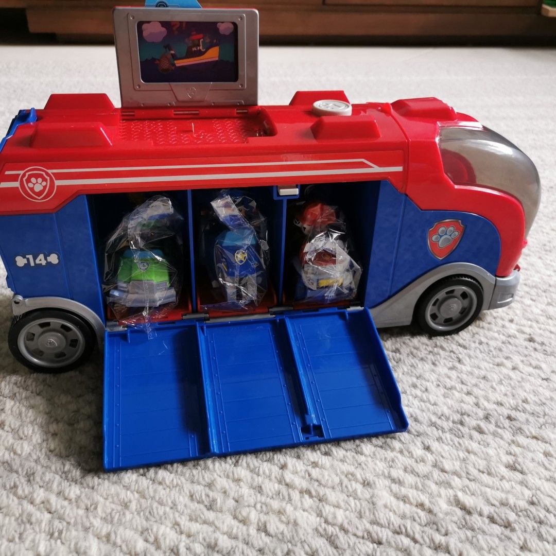 Pawpatrol dog with car toy Paw patrol toy bus Kids toy, Hobbies & Toys ...