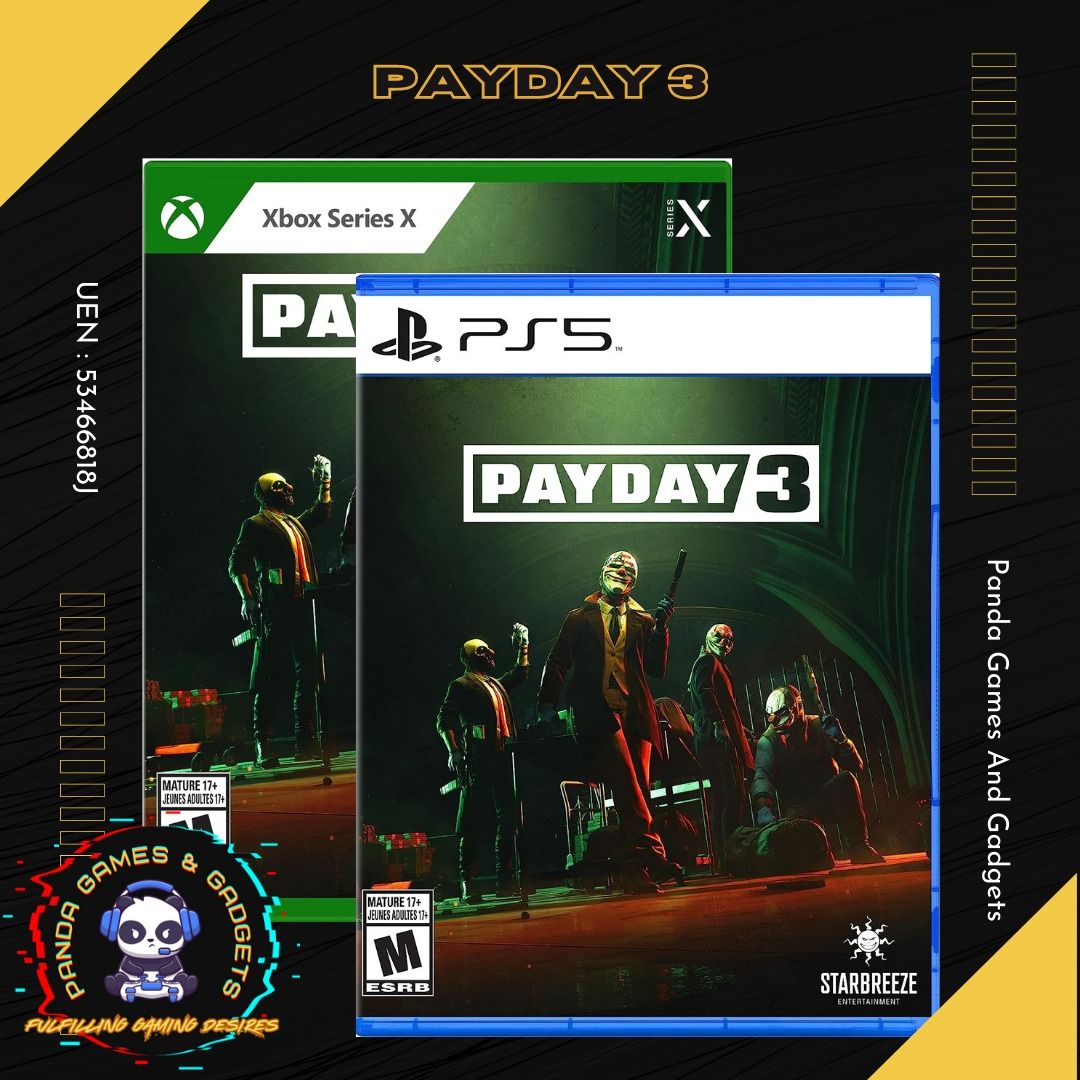 Payday 3 Day One Edition [PS5 / XBX], Video Gaming, Video Games ...