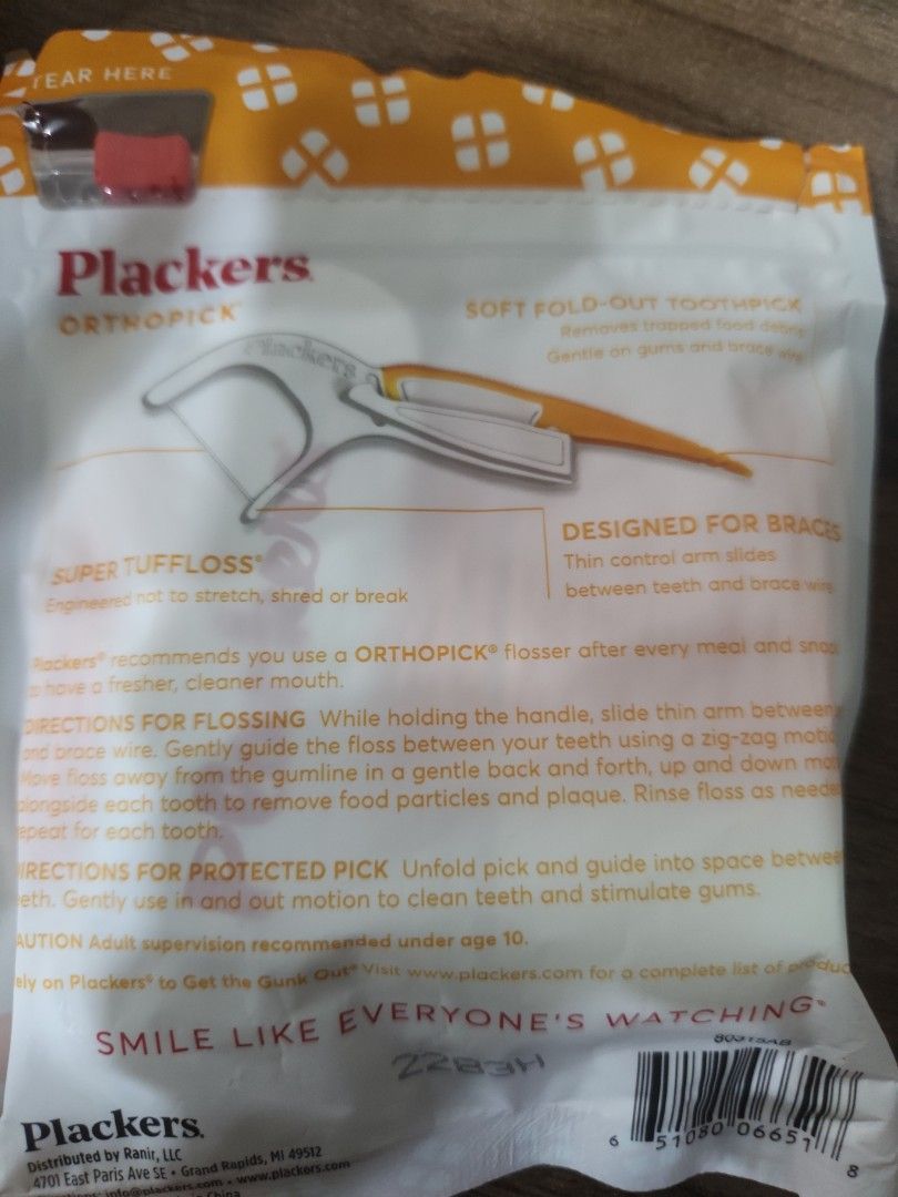 Plackers Orthopick, Beauty & Personal Care, Oral Care on Carousell