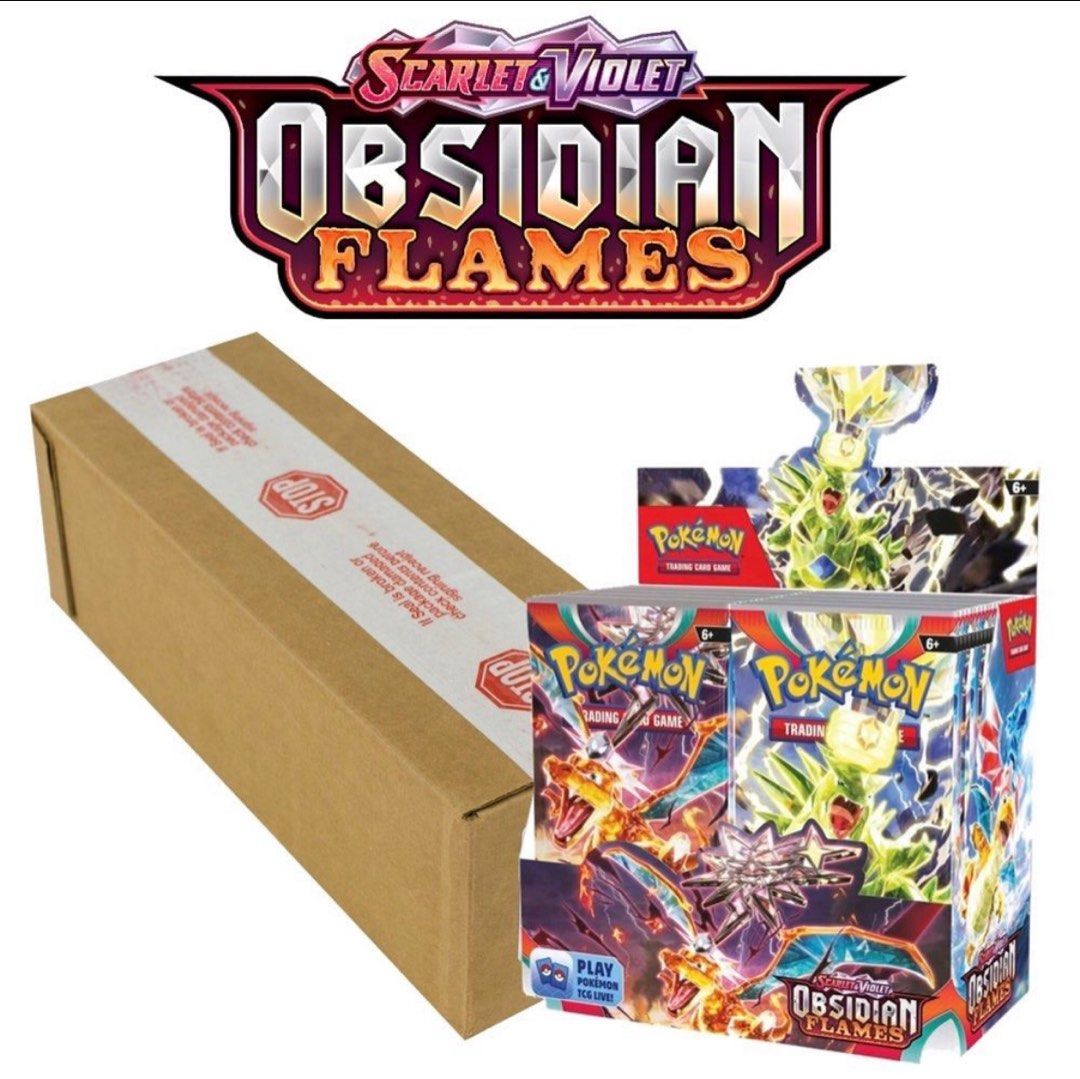 Pokemon Obsidian Flames Booster Box Sealed Case, Hobbies & Toys, Toys ...