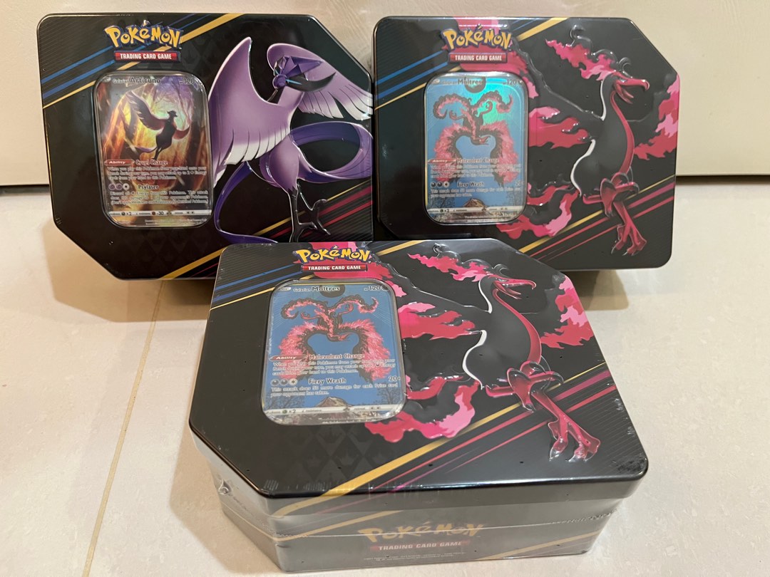 Pokemon TCG: Crown Zenith Tin (3 tins), Hobbies & Toys, Toys & Games on ...