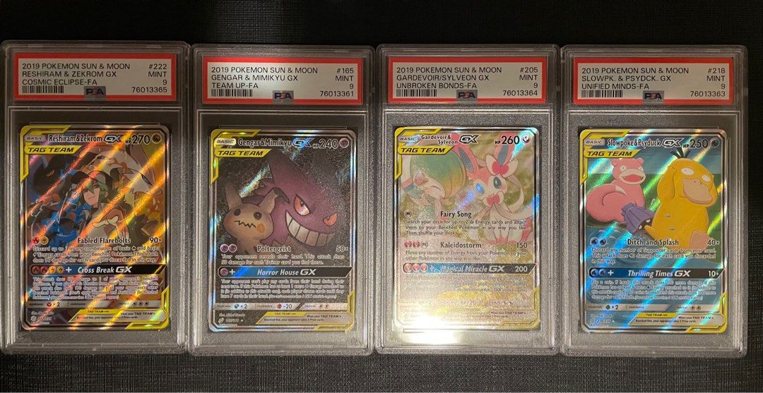 Pokemon-PTCG-PSA-Sun and Moon, 興趣及遊戲, 玩具 & 遊戲類 - Carousell