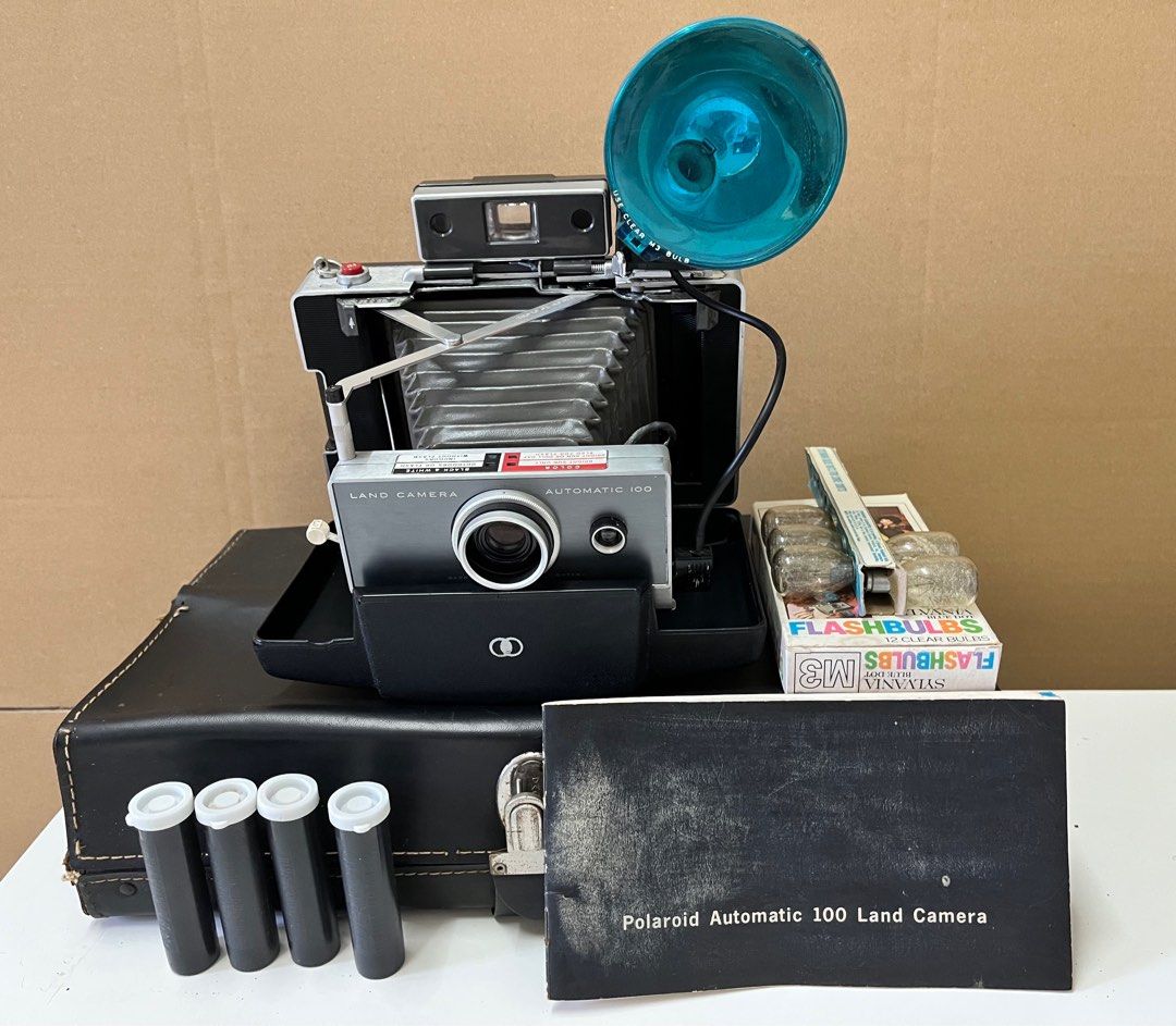 Polaroid Land camera Automatic 100, 攝影器材, 相機 - Carousell