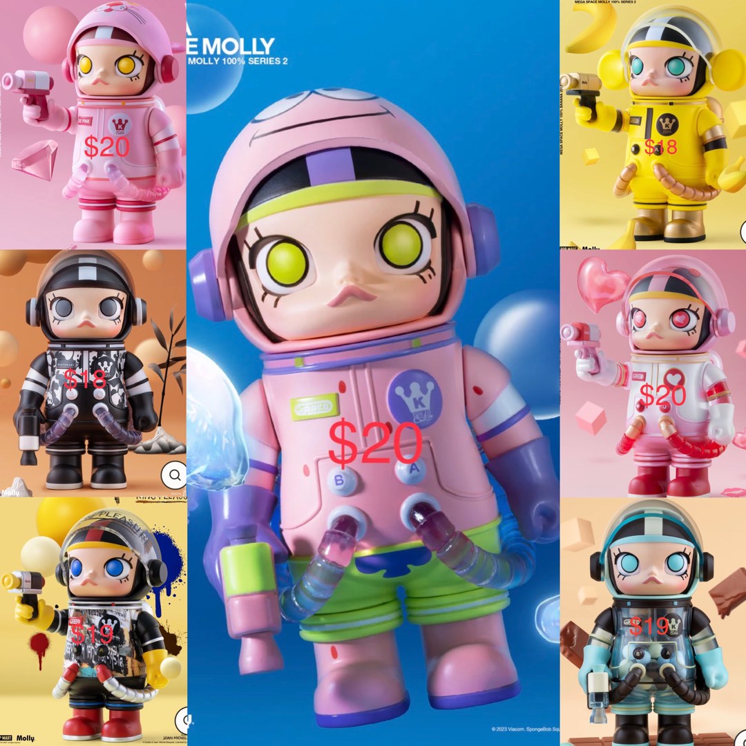 popmart space molly 100% series 2, Hobbies & Toys, Toys & Games on ...