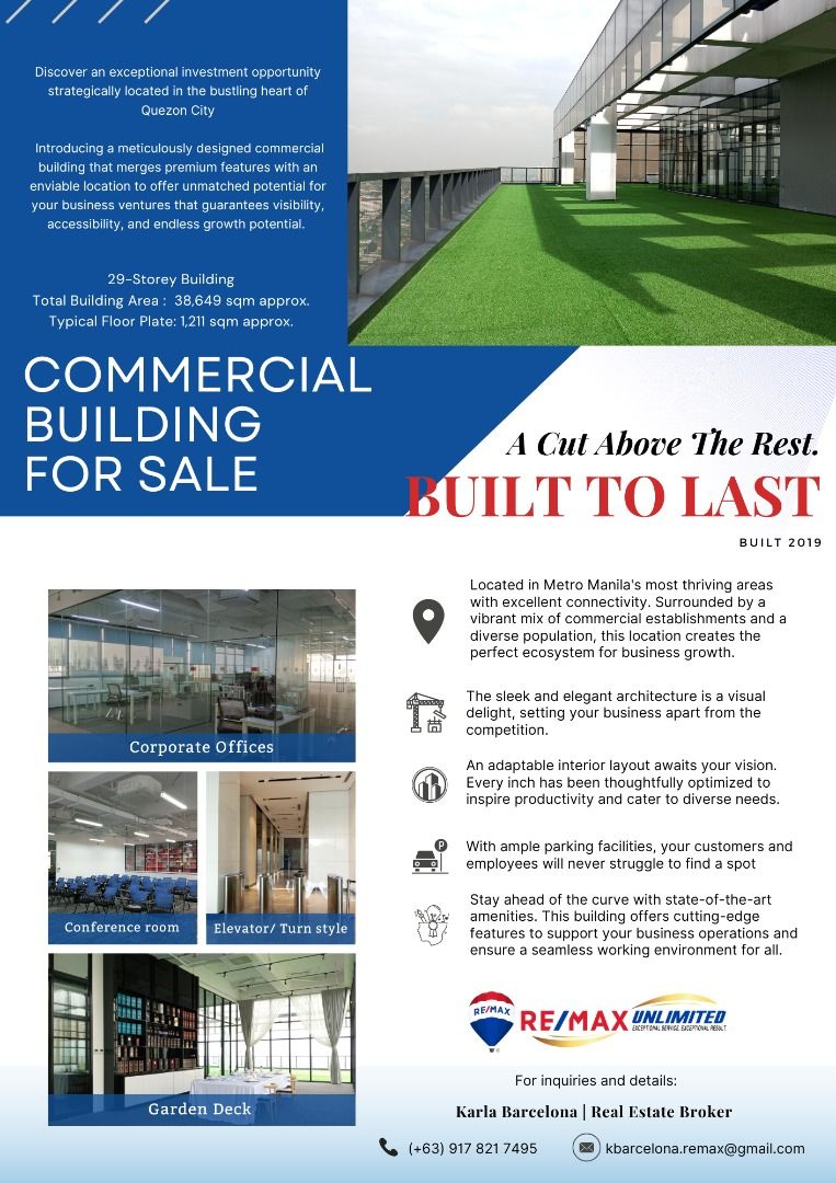 Premium Commercial Building for Sale and Lease in Quezon City, Property ...