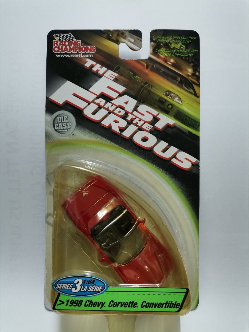 Racing Champions Series 3 The Fast and The Furious 1998 Chevy Corvette ...