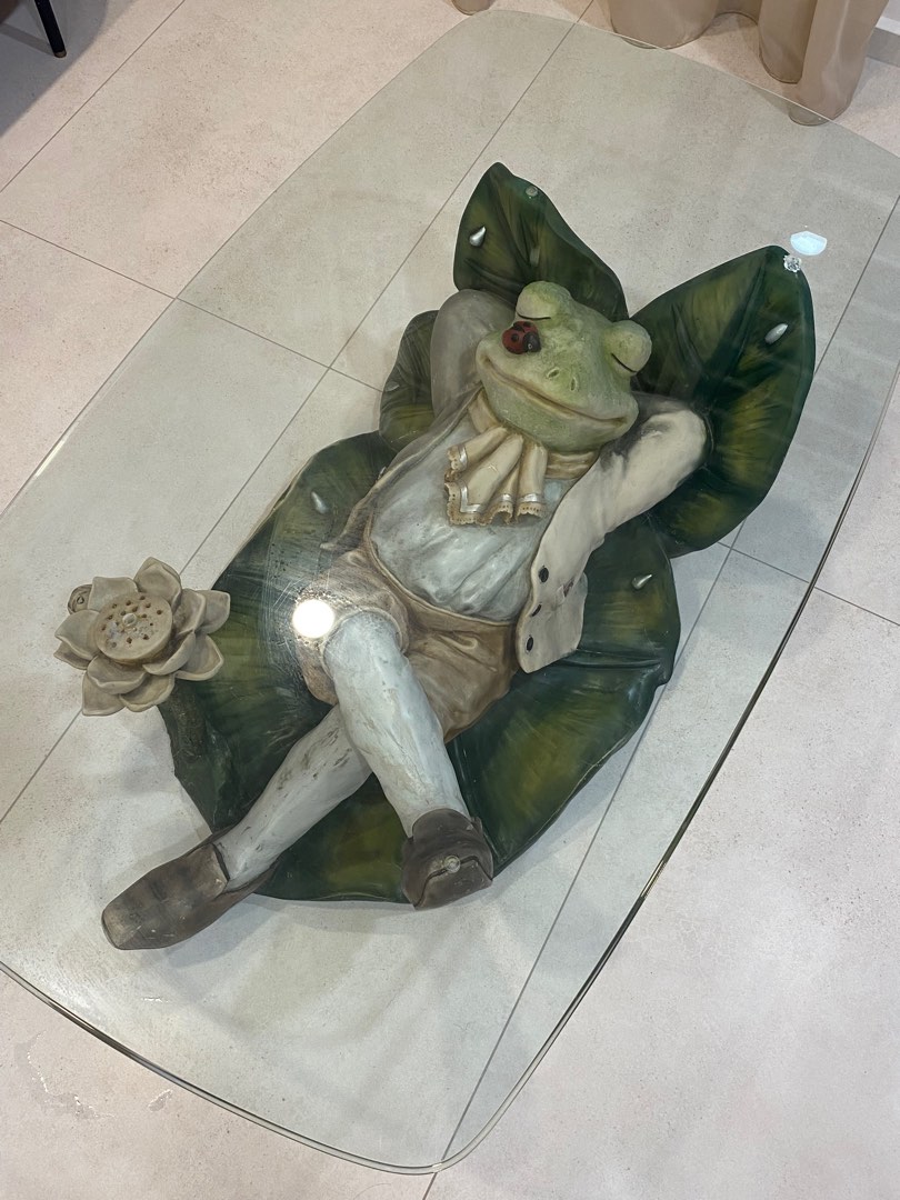 Rare Art Piece Frog Coffee Table, Furniture & Home Living, Home Decor ...