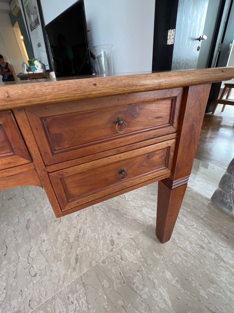 Rare!!!! Original Indonesian Sturdy Wooden Study/Office Table ...